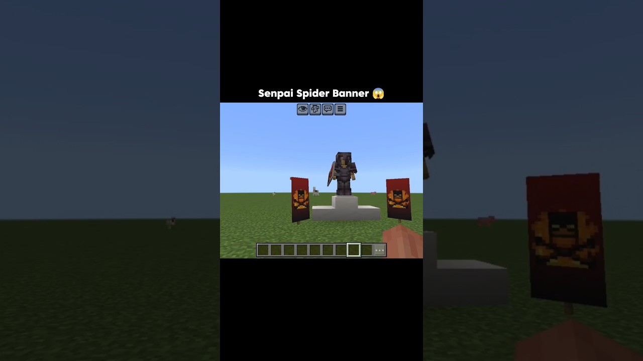 I Made Senpai Spider’s Iconic Banner in Minecraft ️🕷️ #SenpaiSpider # ...