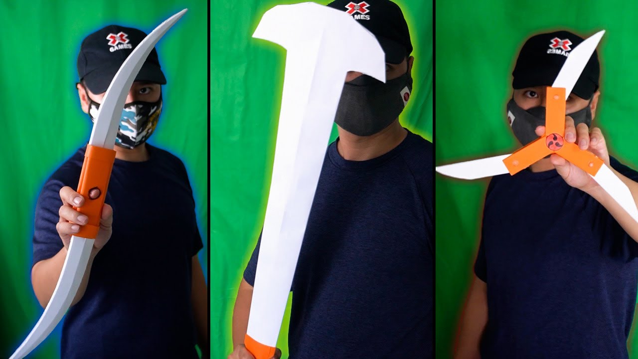 Top 12 armas ninja de papel geniales y fáciles de hacer en casa - YouTube