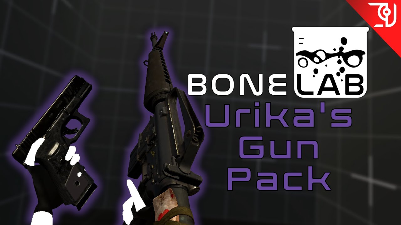 Bonelab Weapon Mod Showcase - Urika's Gun Pack - YouTube
