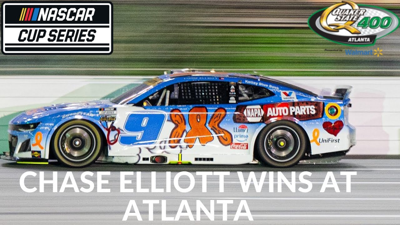 Chase Elliott Wins At Atlanta - YouTube
