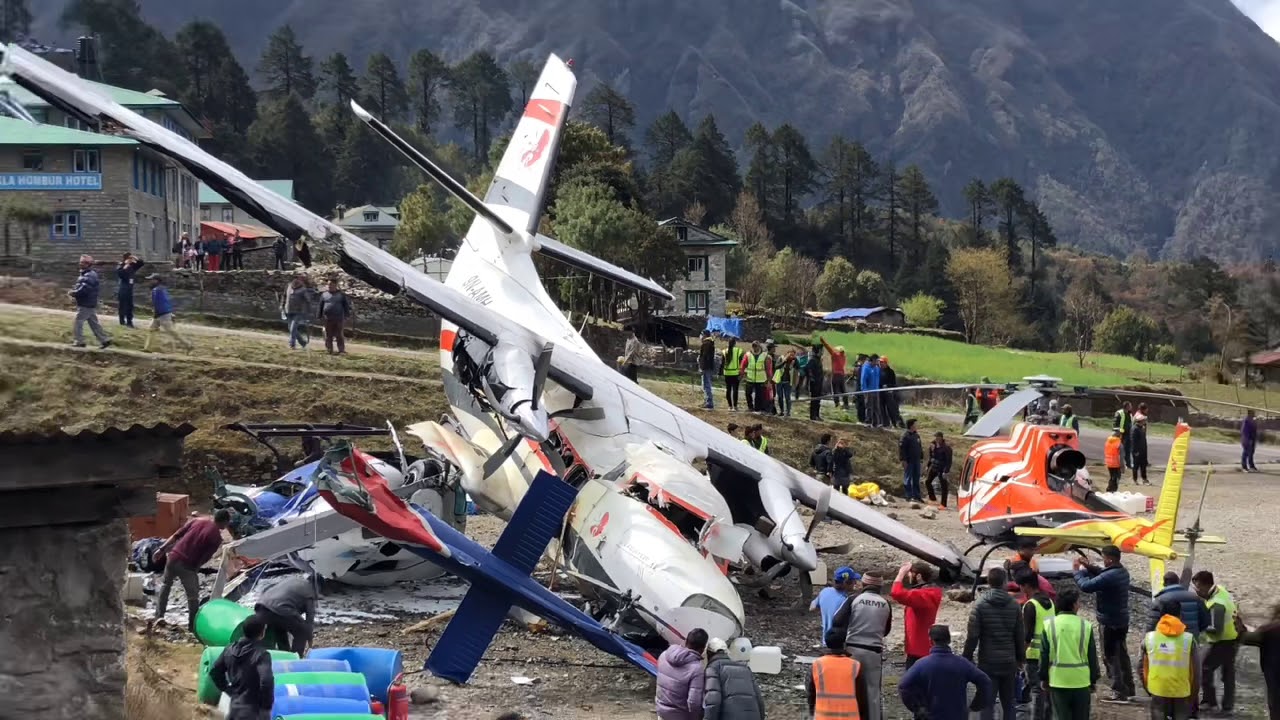 Plane Crash || Plane Crash at Lukla on a very first day on year 2076 ...