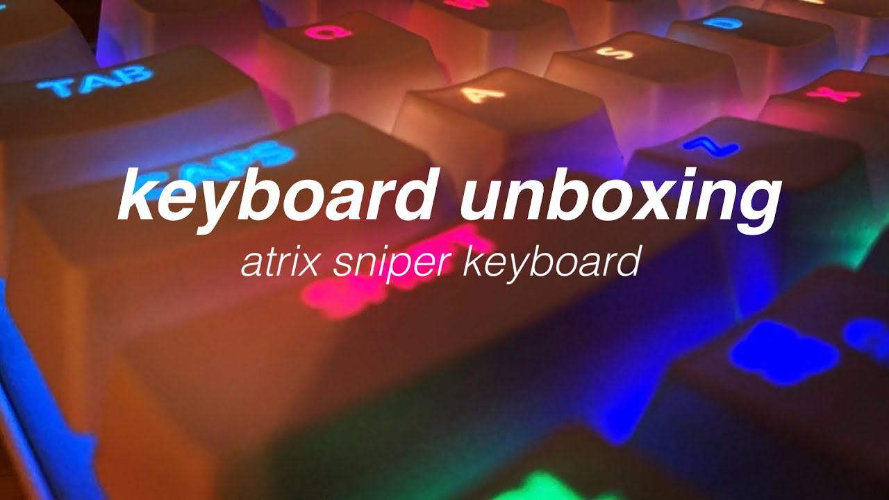 atrix mechanical tkl keyboard unboxing, brown switch - YouTube