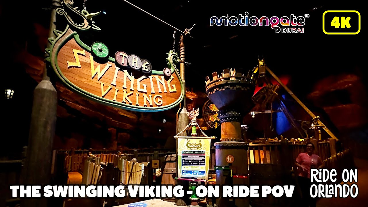 The Swinging Viking at Motiongate Dubai - On Ride POV 4K 60 FPS ...