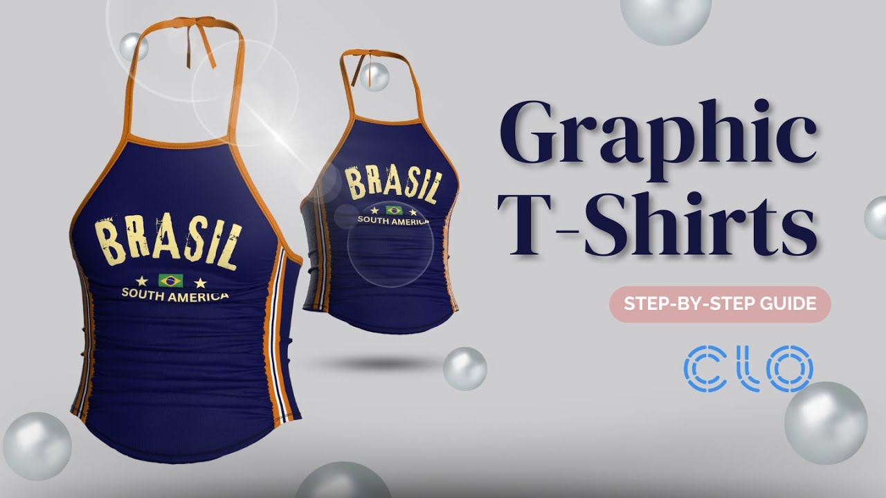 CLO Tutorial: How to Make Graphic T-Shirts - YouTube