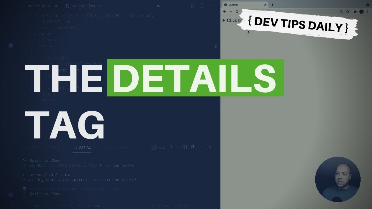 What does the details tag do? - YouTube