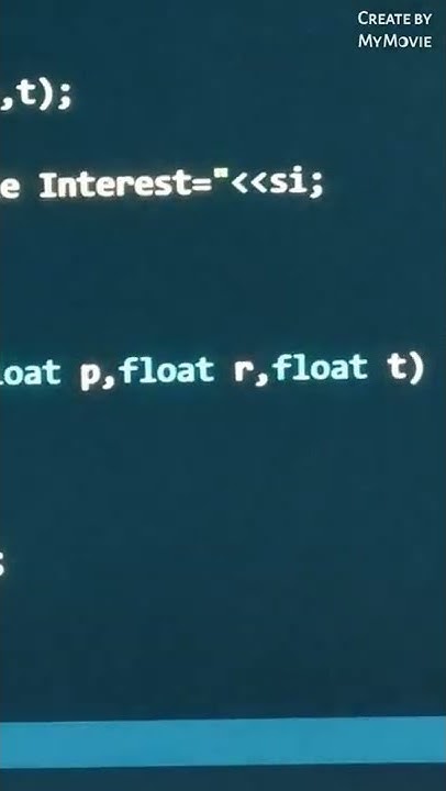 simple interest using argument and return value in C++🟥🟥🟥 - YouTube