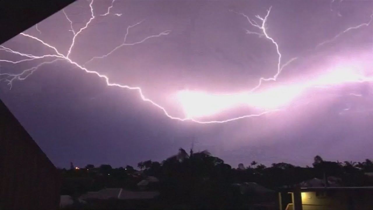 Supercell storms rip across Australia - YouTube