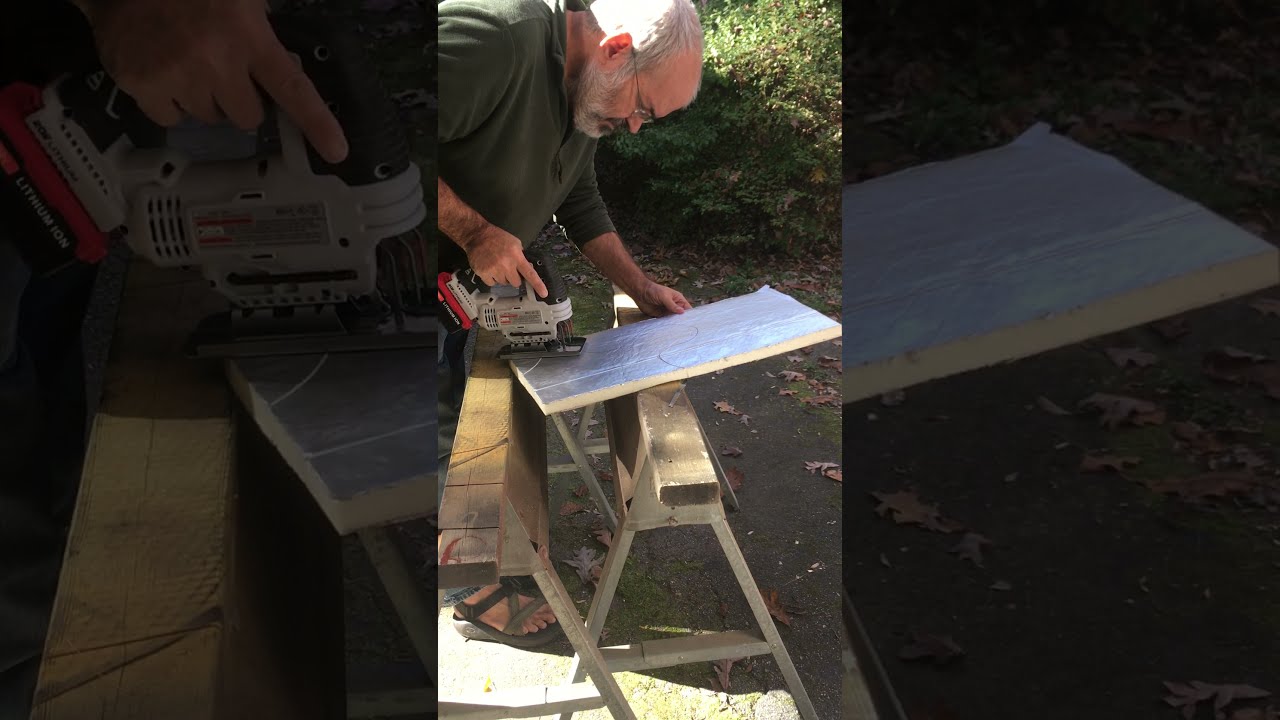 How to Easily and Cleanly Cut Curves in Rigid Foam Insulation - YouTube