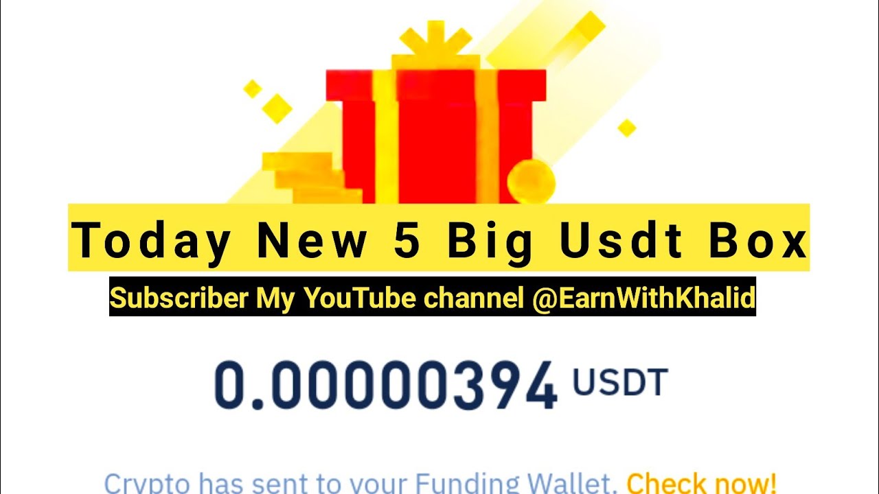 TODAY NEW 5 Big USDT Crypto Box code & BINENCE FREE CRYPTO BOX CODE ...