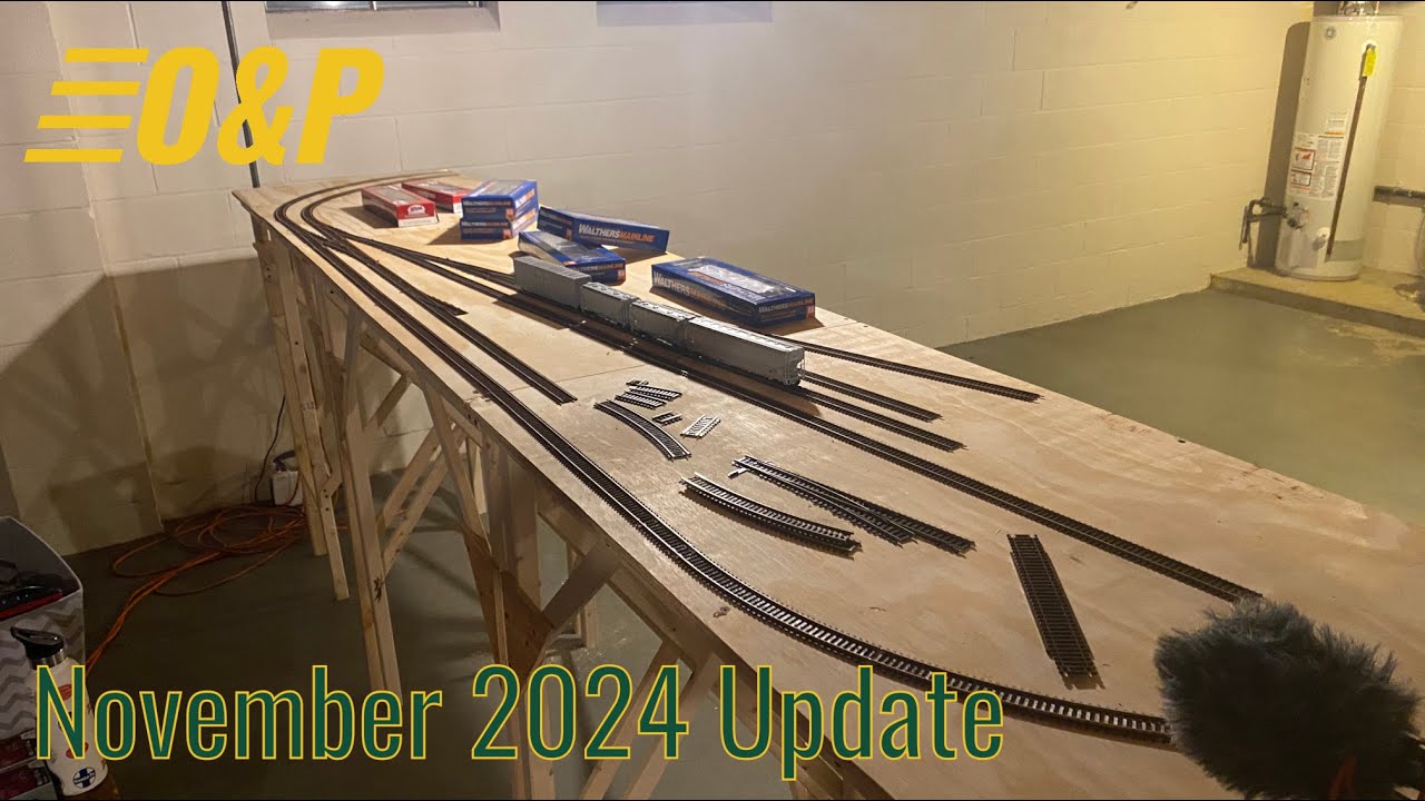 Ohio & Pennsylvania Railroad November 2024 Layout Update - Benchwork Complete for Chardon Yard ...