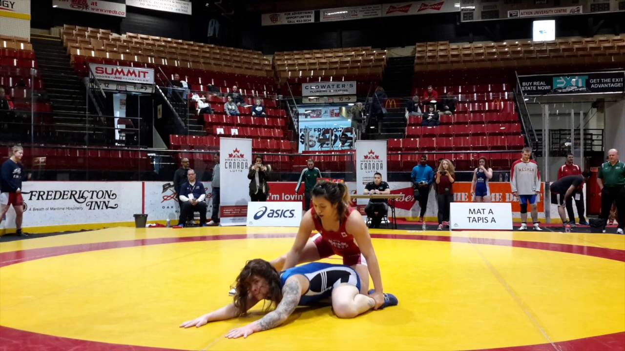 2016 Canadian Senior Championships: 75 kg Justina DiStasio vs. Kristine ...