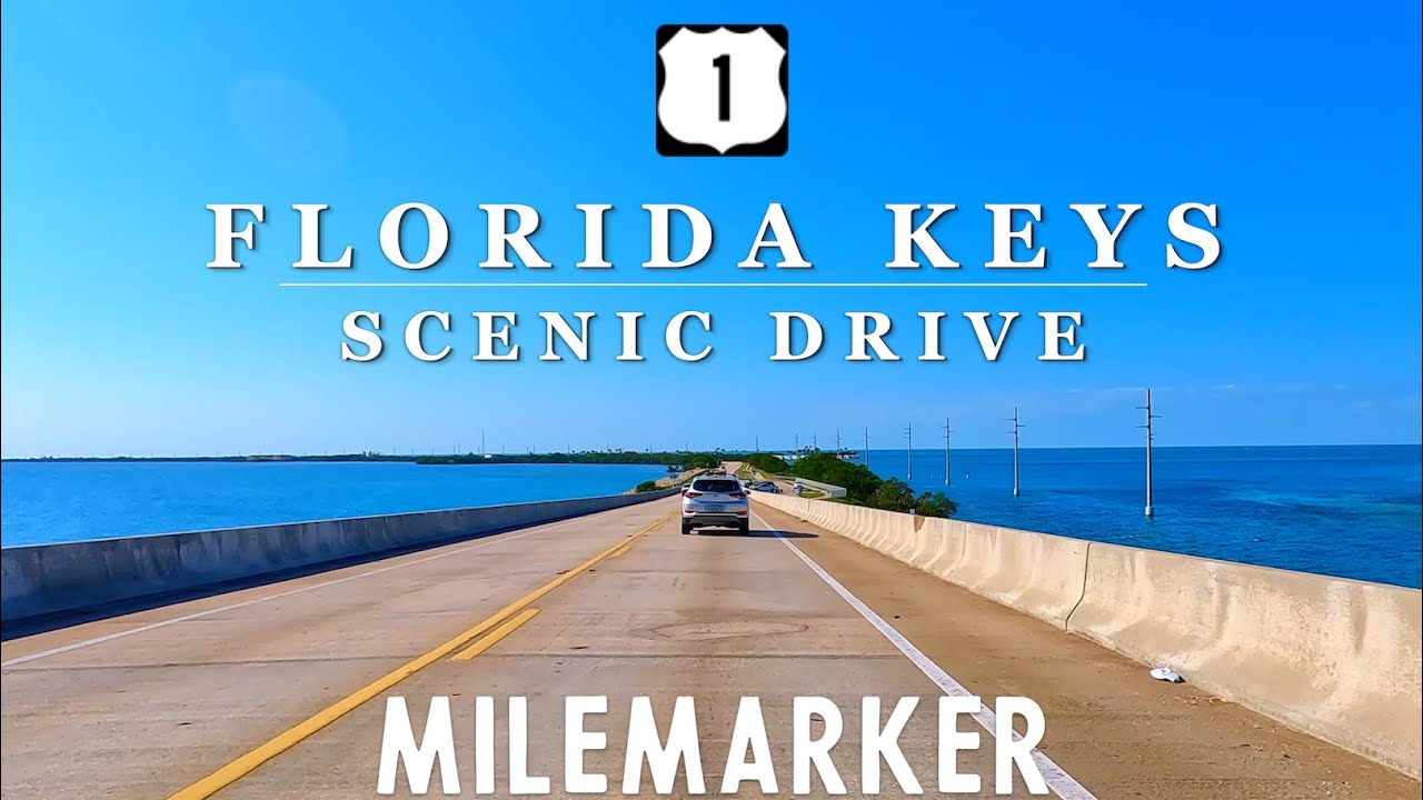 [4K] KEY LARGO to KEY WEST - Route 1 Florida Keys Overseas Hwy - 4K ...