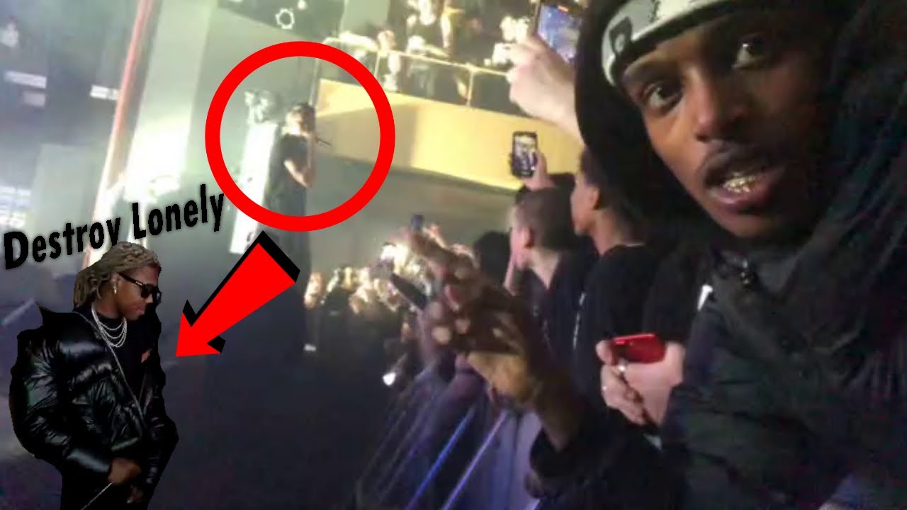 SNEAKING Into DESTROY LONELY Concert (Front Row) - YouTube