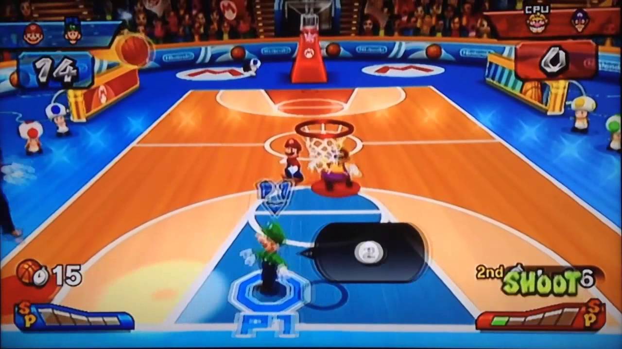 Mario Sports Mix Basketball Exhibition (Gameplay) - YouTube