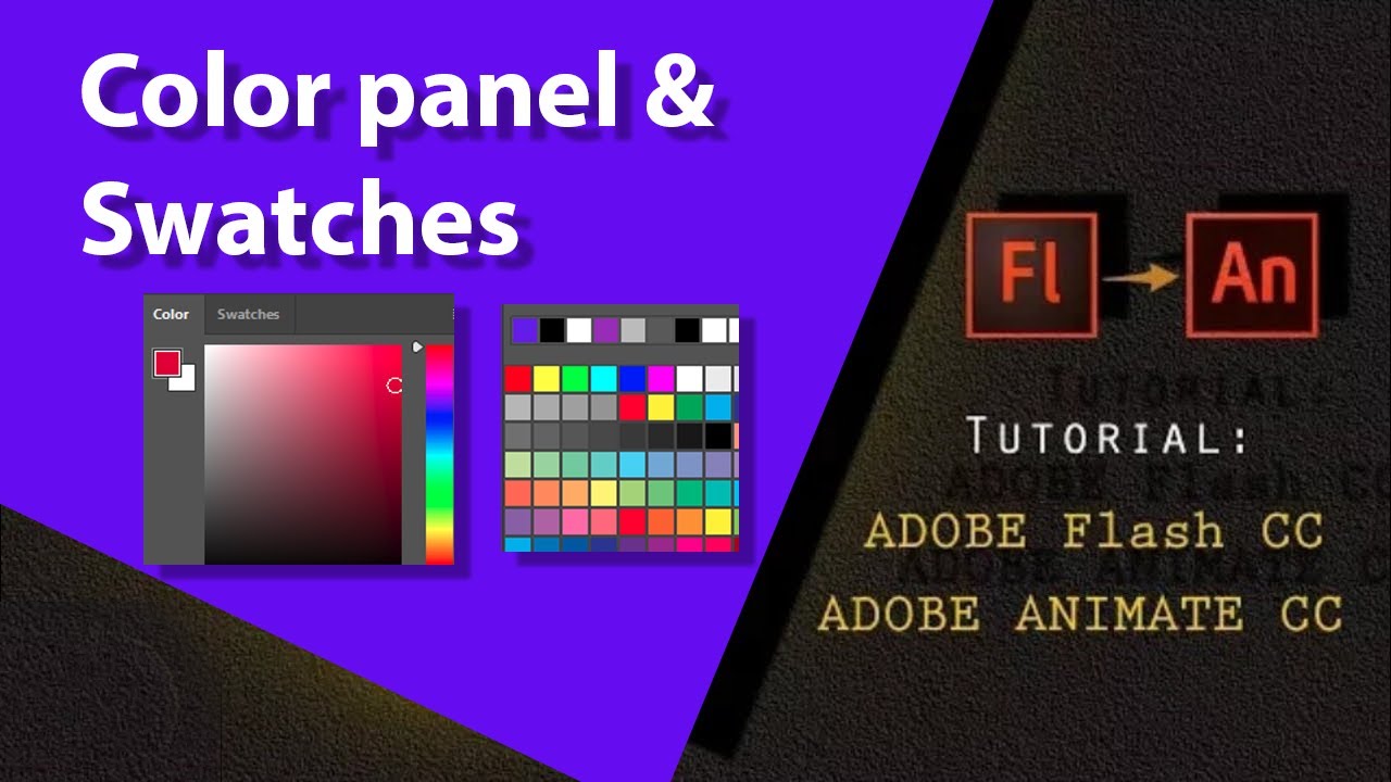 2 How to handle color panel and swatches in adobe flash - YouTube