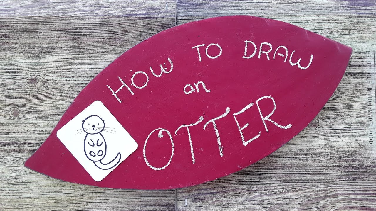 How to draw an otter - easy and simple - tutorial for beginners - YouTube