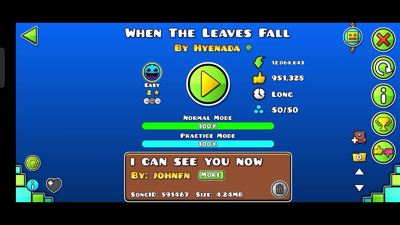 When the leaves fall geometry dash - YouTube