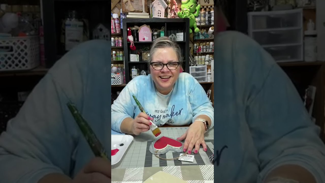 Craft and Chat with Me as I create a Sign for a Valentine Wreath || Mod ...