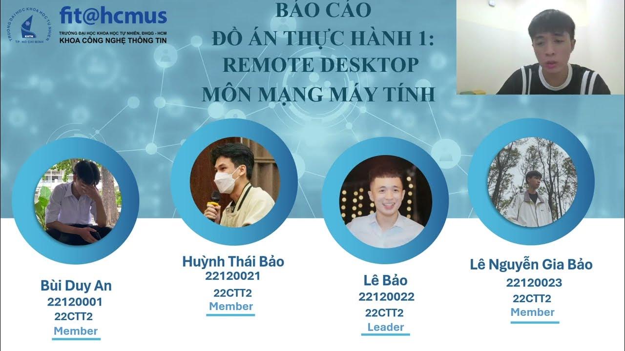 Demo Socket: Remote Desktop | Computer Networking | HCMUS | GV: Đỗ Hoàng Cường - YouTube