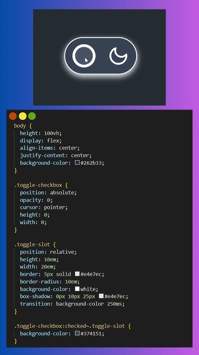 Light and Dark Mode Using HTML CSS #html - YouTube
