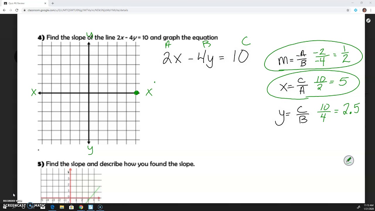 Quiz #6 Pre Algebra review - YouTube