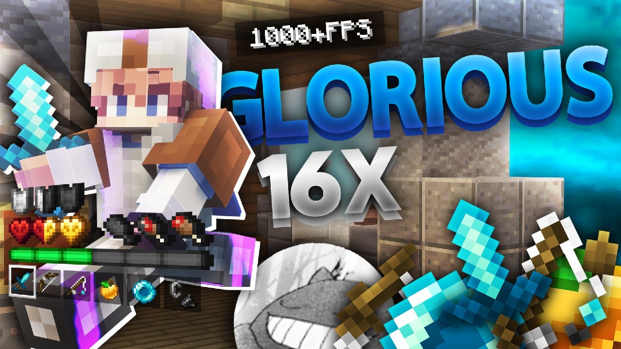 Glorious 16x review - The BEST bedwars pack I've ever used... - YouTube