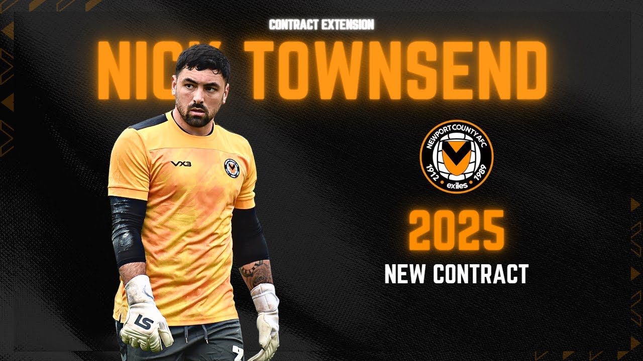 Nick Townsend 🗣 | Nick speaks after signing contract extension at Newport County AFC - YouTube