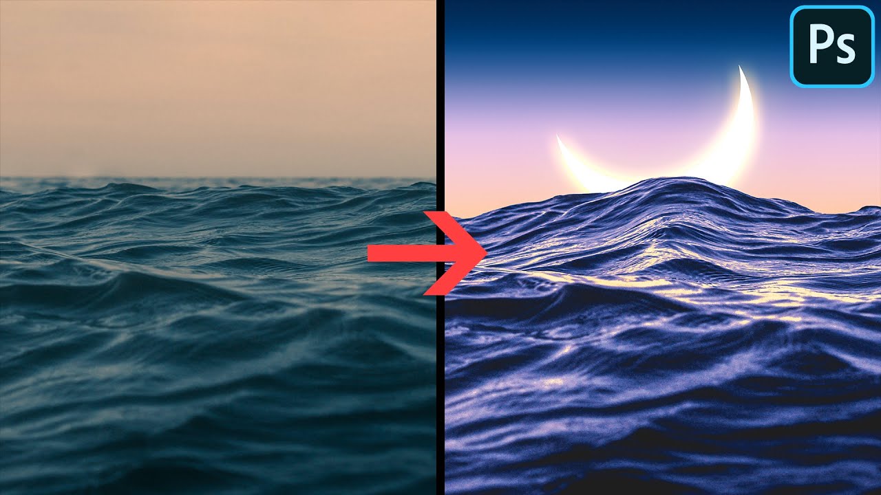 Sun Moon Fantasy Effect - Photo Manipulation Photoshop Tutorial - YouTube