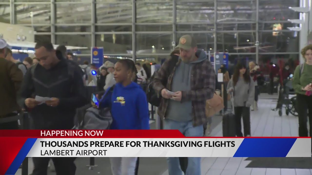 Thousands prepare for Thanksgiving flights - YouTube