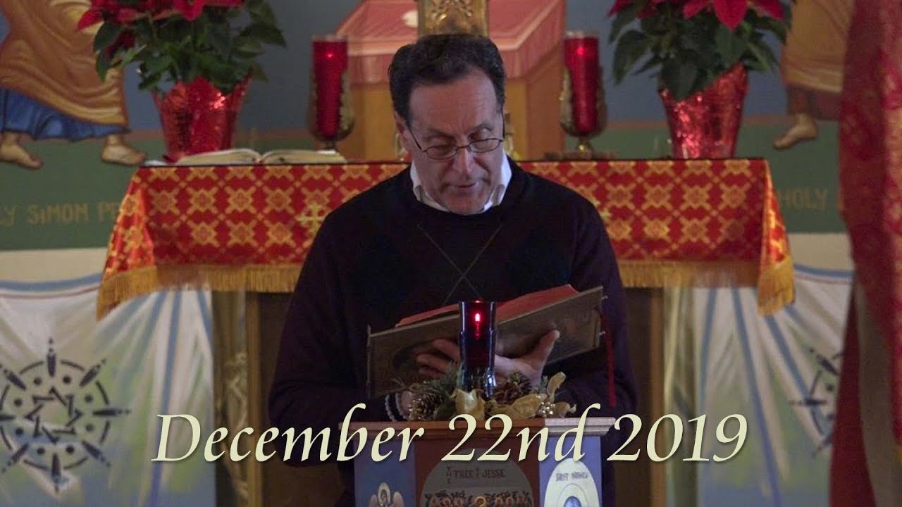 St. Michael's Epistle Reading December 22nd 2019 - YouTube