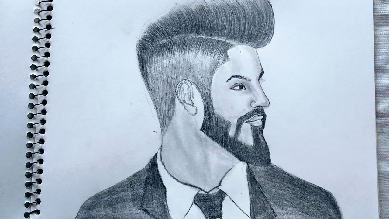 how to draw a boy sketch for beginners| a handsome boy drawing||hot boy ...