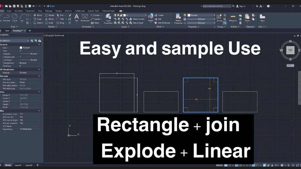 How To Create Rectangle In Auto Cad L Basic Line Rectangle L Rectangle How To Create Rectangle In Auto Cad L Basic Line Rectangle L Rectangle