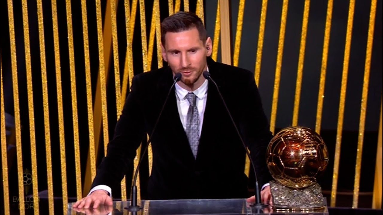 Leo Messi Vince Il Pallone Doro Youtube