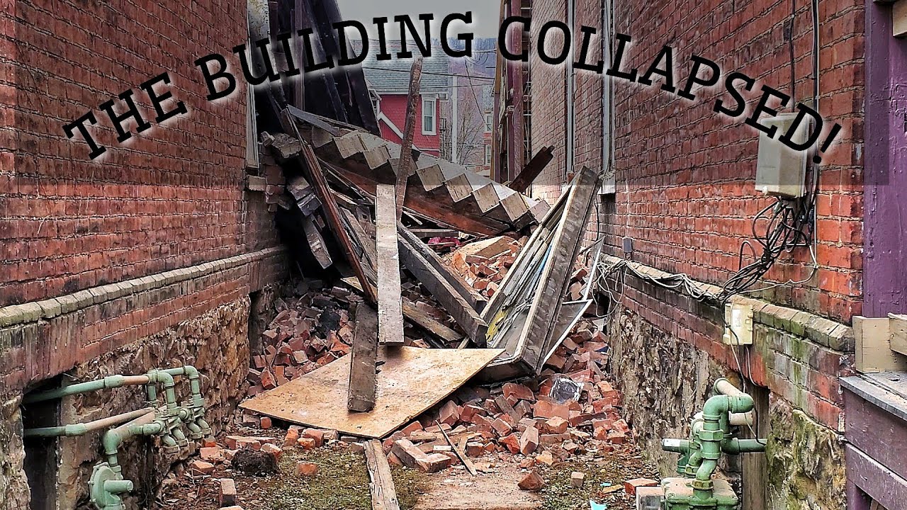 Building Collapse, Multiple Trees & Wires Down From Severe Storms - YouTube