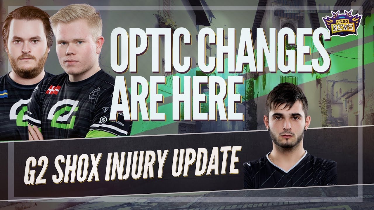 OpTic Changes Their ENTIRE CSGO TEAM! G2 Shox Injury Update and More ...