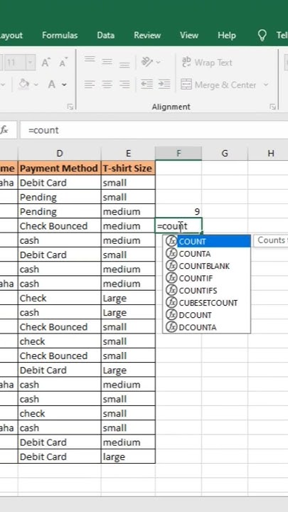 Use of Countif #basicexcelformulas #excel #excelformula #exceltips #exceltricks #excelclub # ...