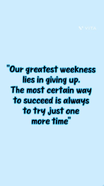 Try just one more time #greatest weekness # succeed - YouTube