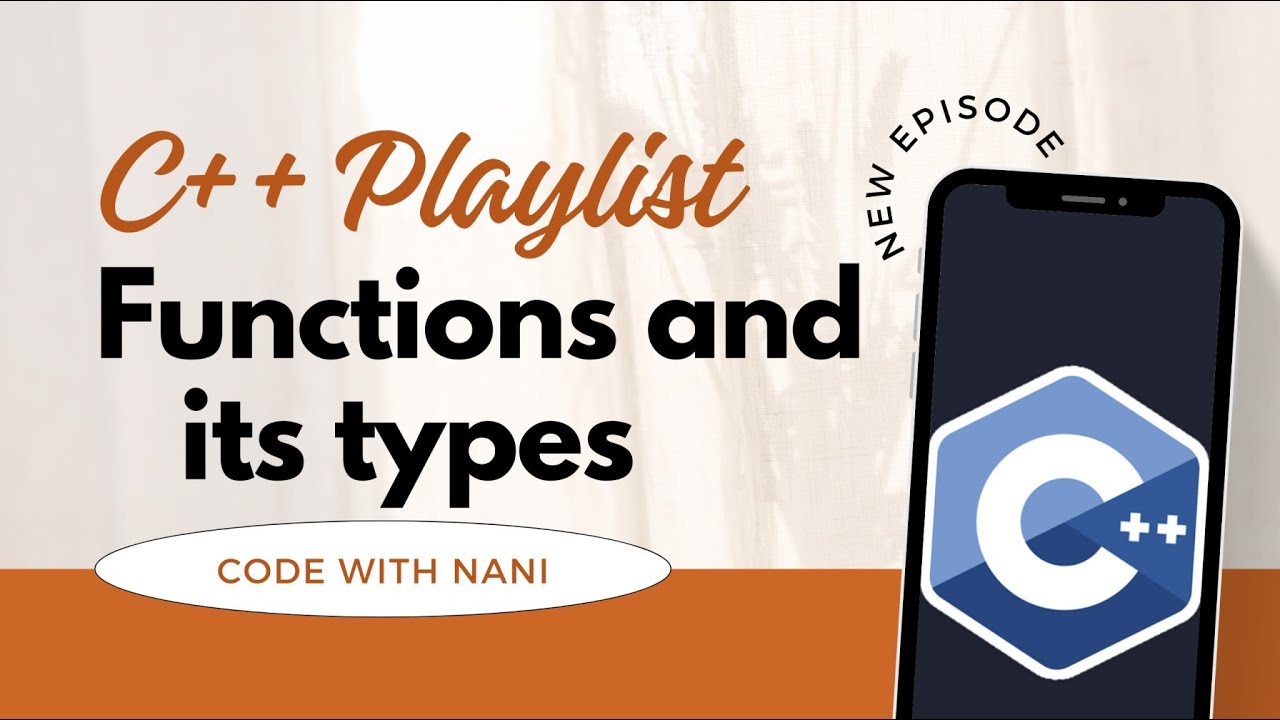 L-10 C++ DSA- Functions - YouTube