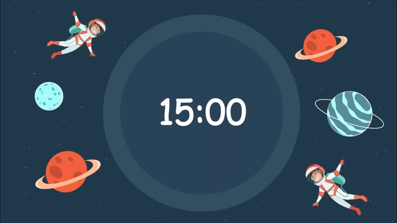 Space Theme 15 Minute Timer - YouTube