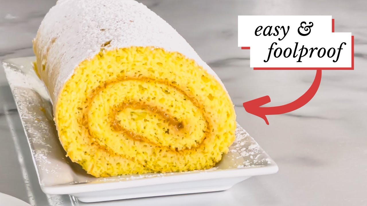 classic roll cake - easy and foolproof recipe - YouTube