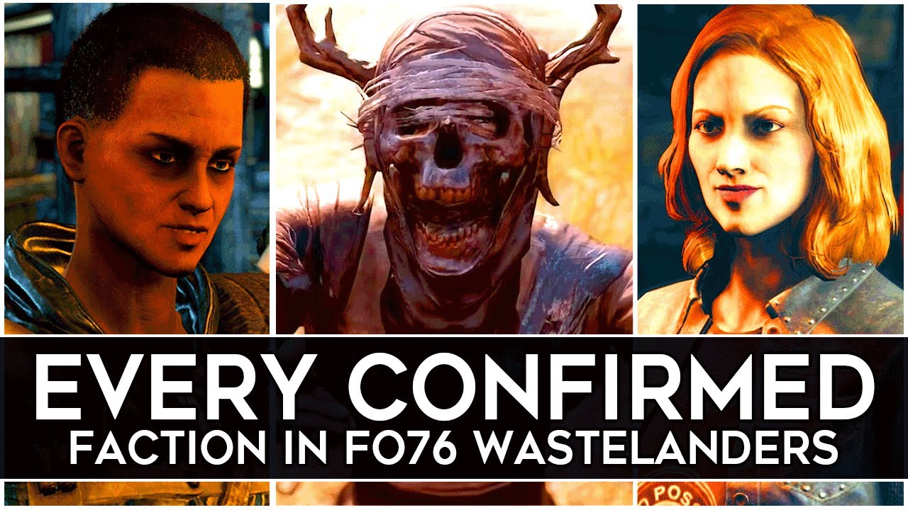 Fallout 76 Wastelanders ALL CONFIRMED FACTIONS! - YouTube
