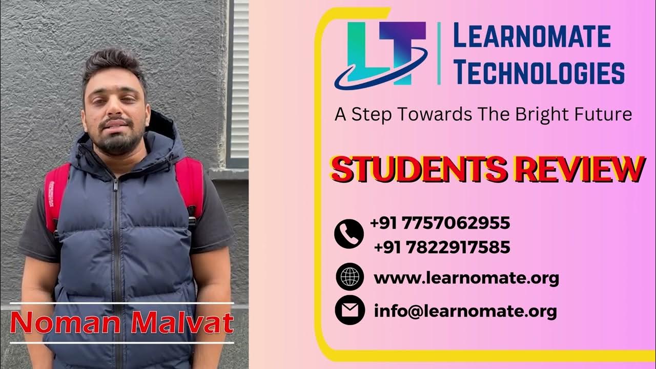 Learnomate Technology Students Review | Noman Malvat - YouTube