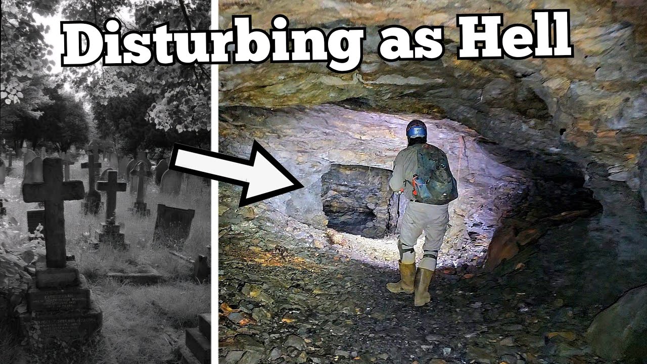Cryptic Cave Entrance Below 1800's Graveyard - YouTube
