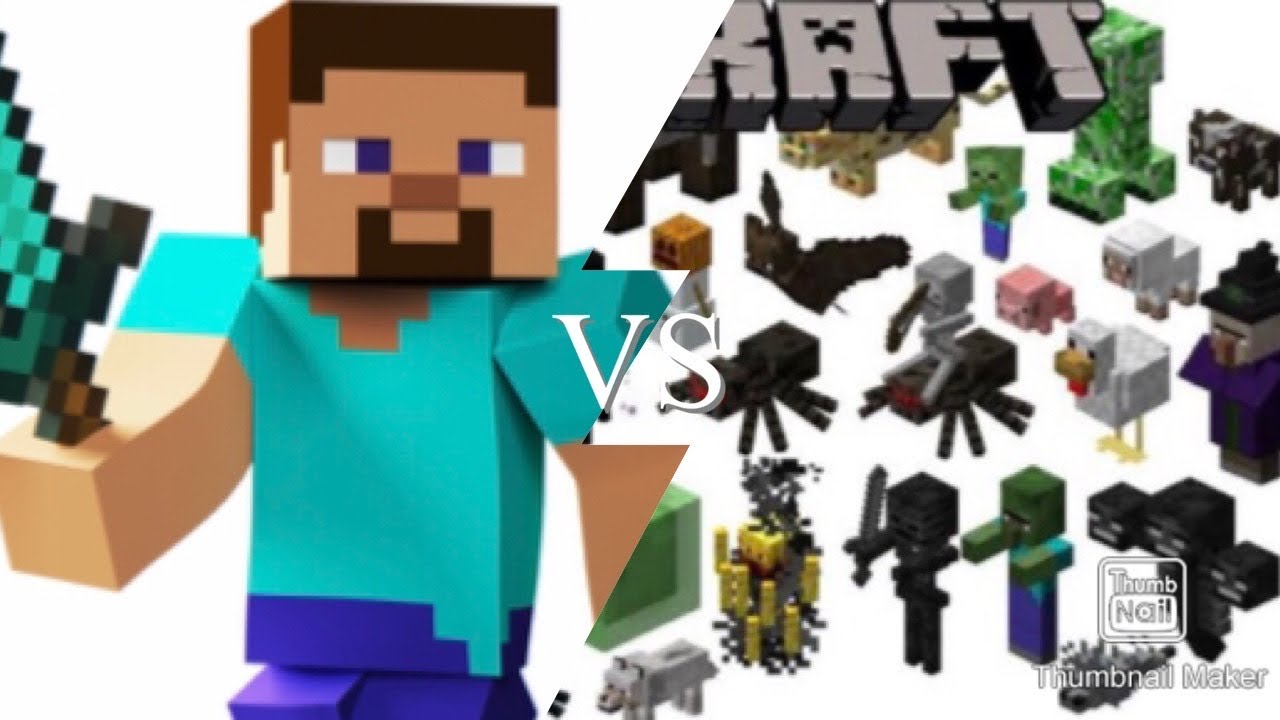 Me Vs All Minecraft Enemies! (Minecraft) Dj-PyrahmozZYT - YouTube