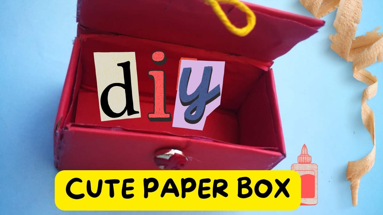 How To Make Cute Paper Box / DIY Cute Gift Box - YouTube