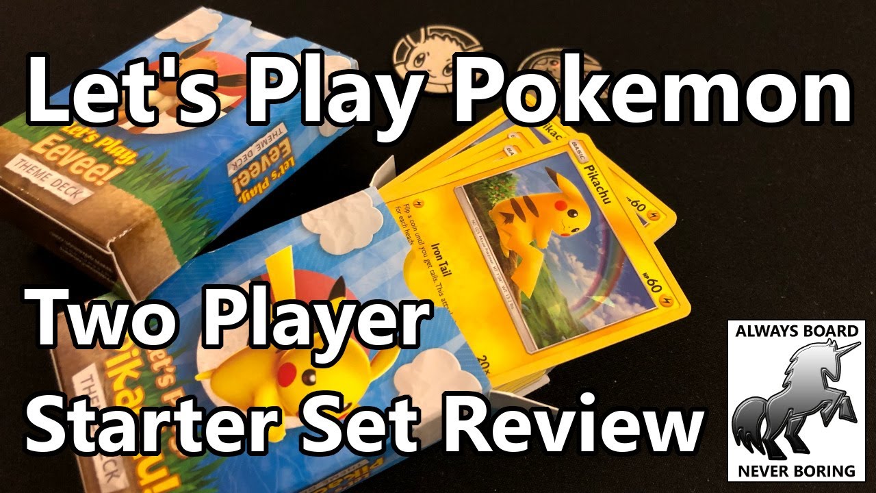 Let's Play Pokemon - Two Player Starter Set Review | Eevee Versus ...