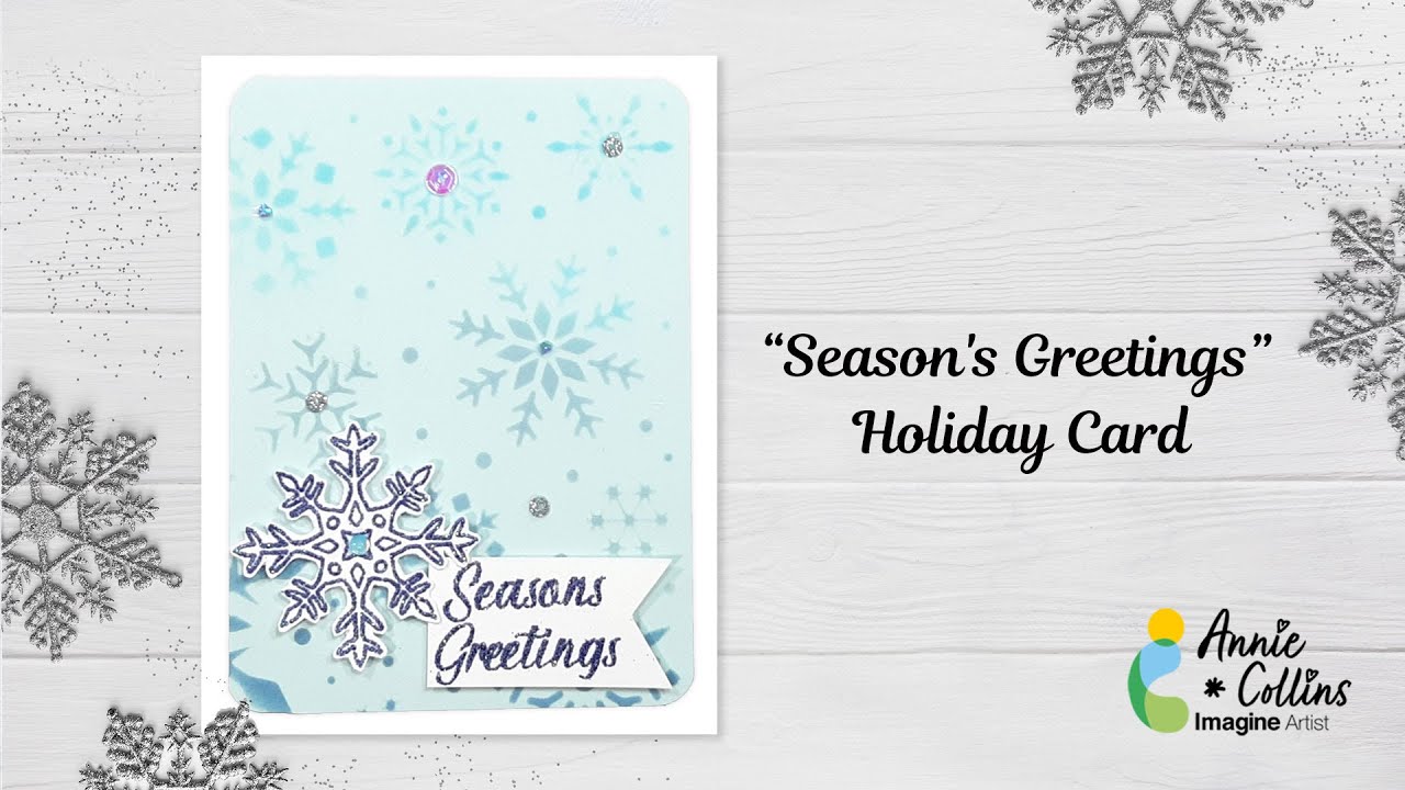 Learn to Make a "Season's Greetings" Holiday Card - YouTube