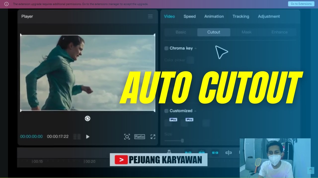 AUTO CUTOUT CAPCUT | Tutorial Capcut PC untuk pemula cara menggunakan AUTO CUTOUT - YouTube