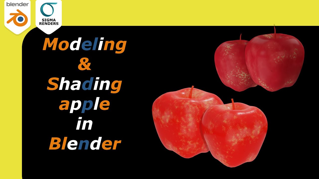 Apple modeling & shading | Modeling & Procedural Shading | Blender ...