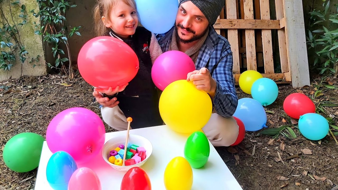 ÖDÜLLÜ BALON PATLATMACA OYUN RENGİNİ SÖYLE BALONU PATLAT SÜRPRİZ ...